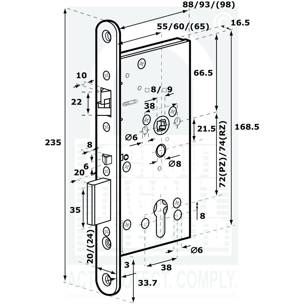 AB-LOCKS.COM: Motor Locks Standard Style