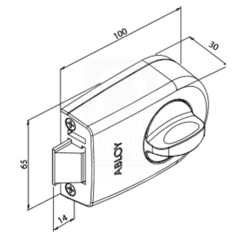 Ab Locks : Abloy Rim Locks